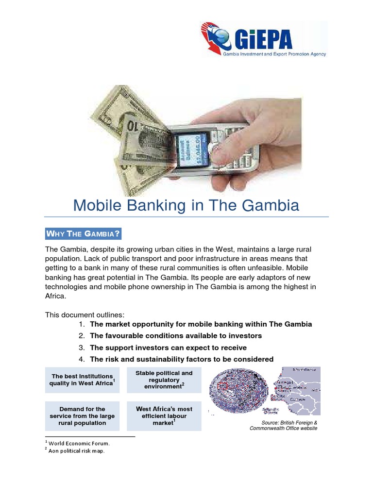 RESEARCH - Mobile Banking in The Gambia | PDF