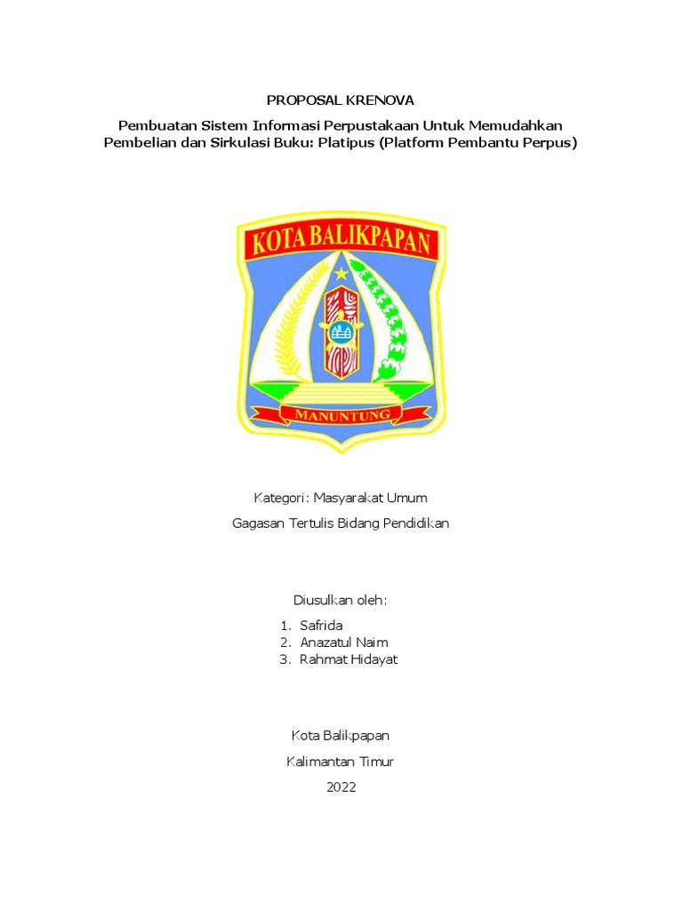 Fix Kirim - Proposal Krenova | PDF