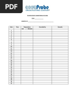 Temperature Humidity Log Sheet | PDF | Games & Activities | Teaching ...