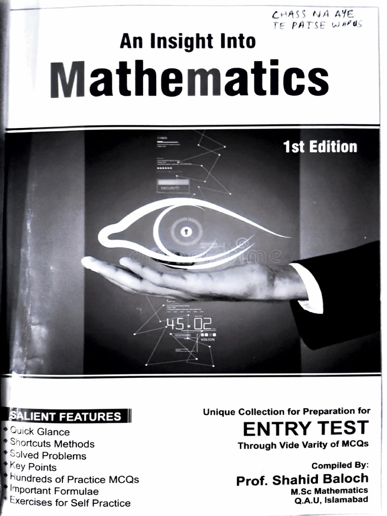 An Insight Into Mathematics - Sir Shahid Baloch-1 - Removed | PDF