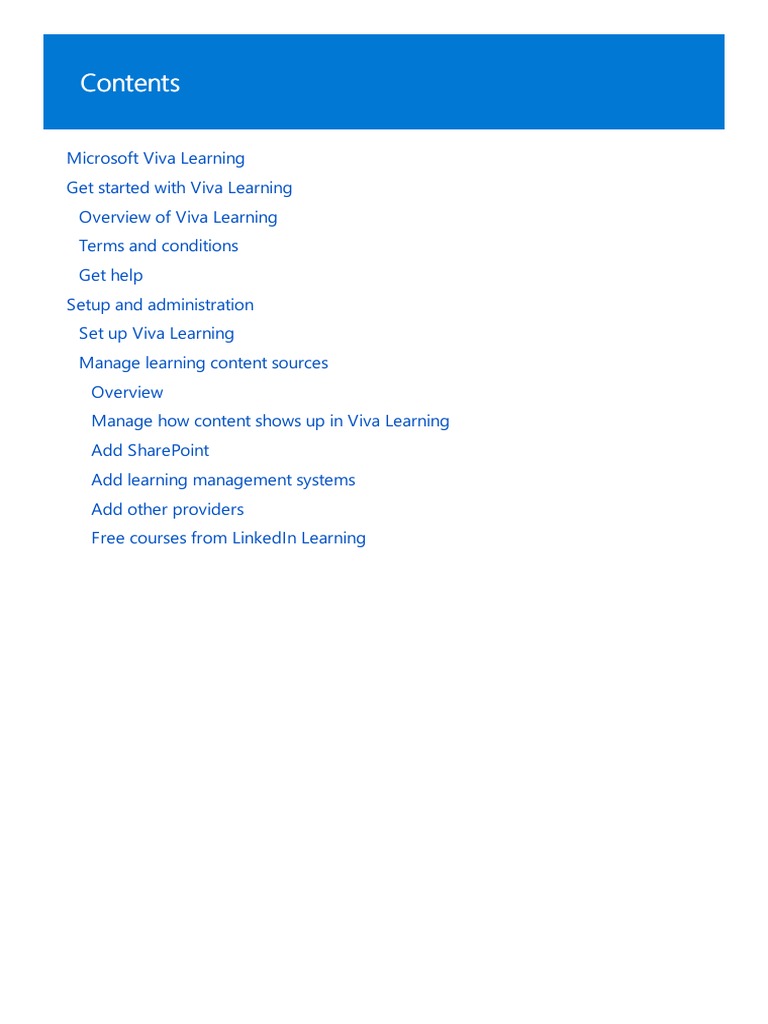 Microsoft Viva Learning Docs | PDF | Share Point | Metadata