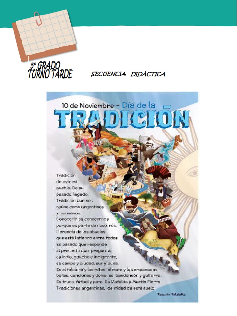 Secuencia Nuestras Tradiciones | PDF | Tradiciones | Nación