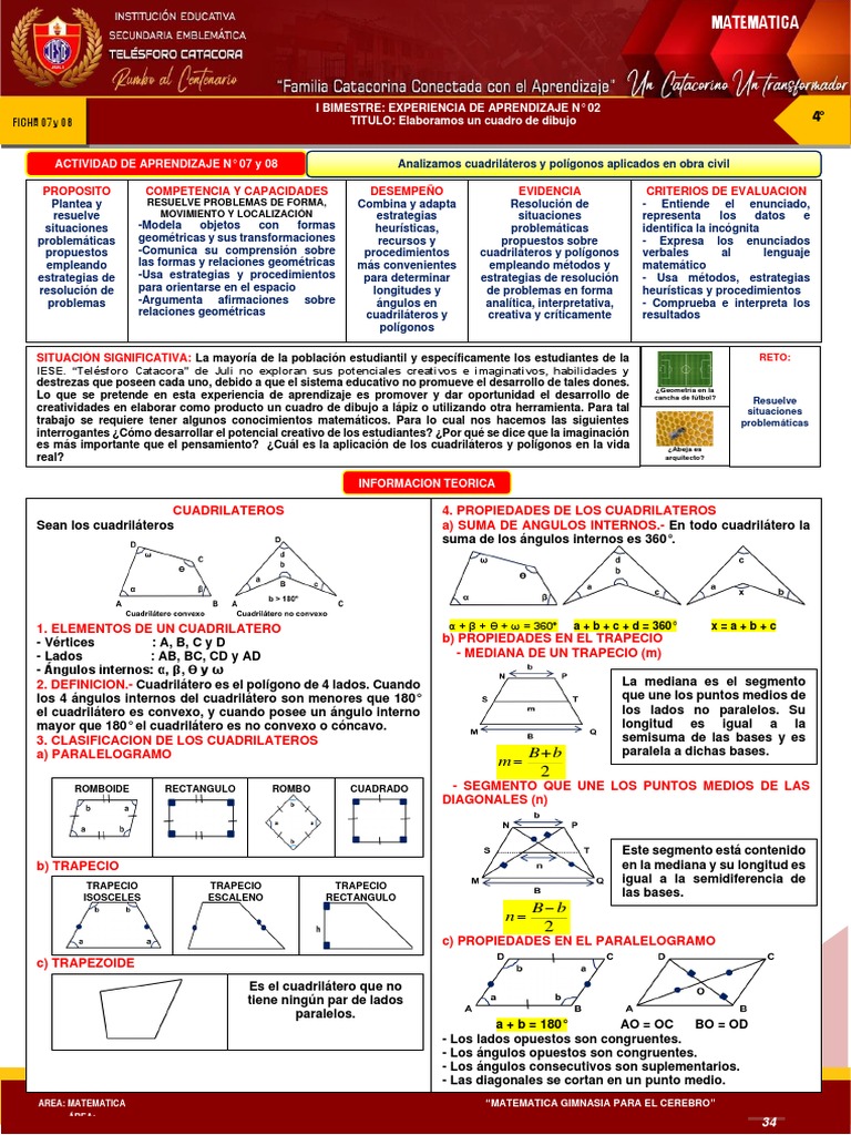 Mat4° Ibim 7 | PDF | Ángulo | Triángulo
