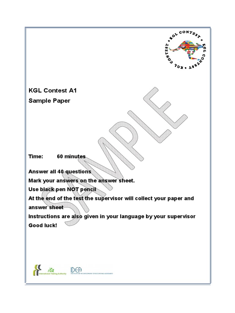 Example of KGL - A1 | PDF