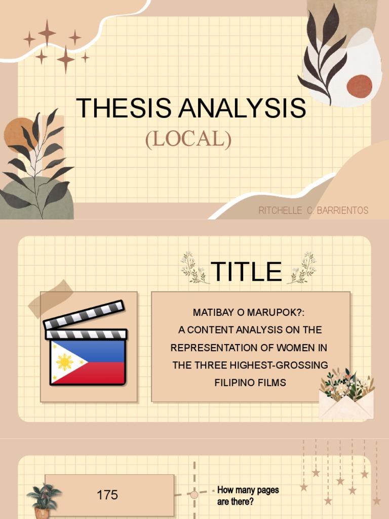Local Thesis Analysis | PDF