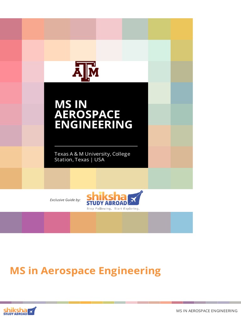 MS in Aerospace Engineering Texas A M University | PDF
