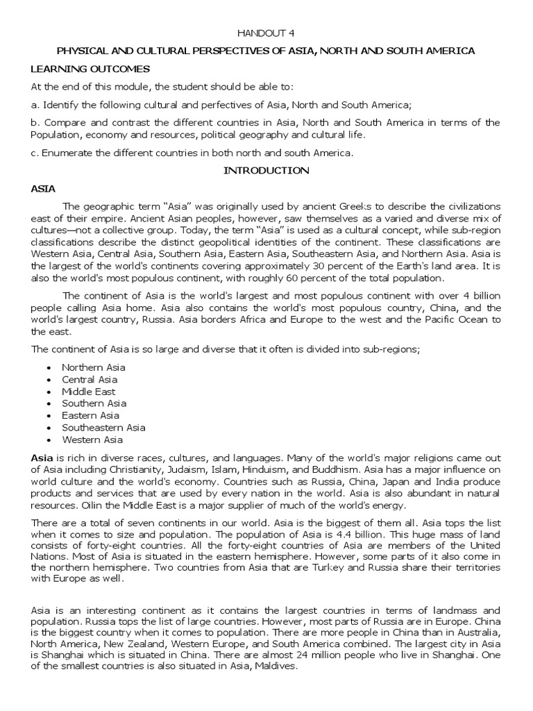 Handout 4 Places and Landscape | PDF