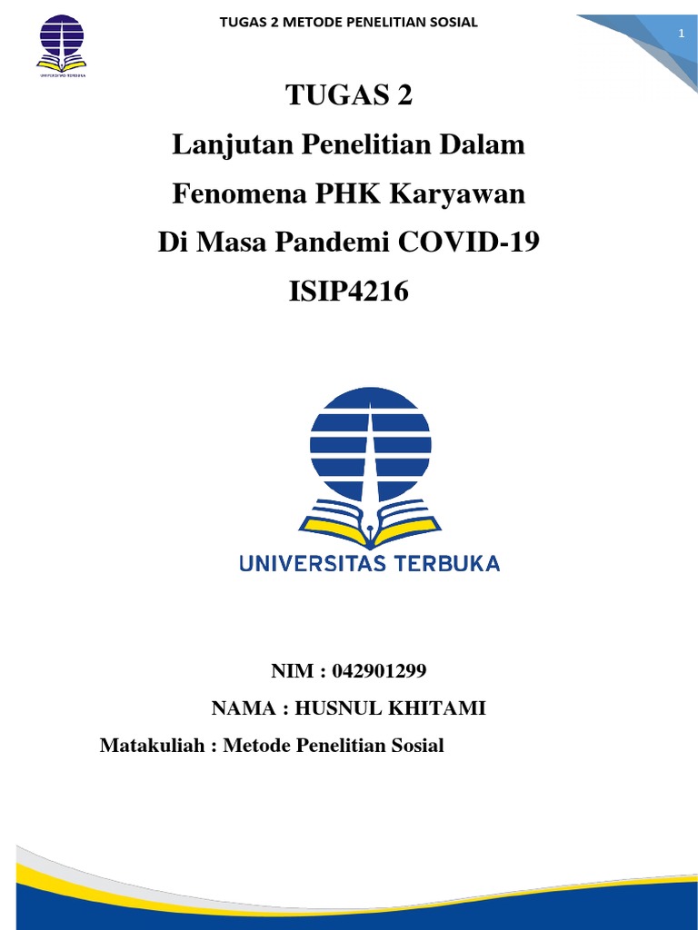 Tugas 2 ISIP4216 Husnul Khitami | PDF