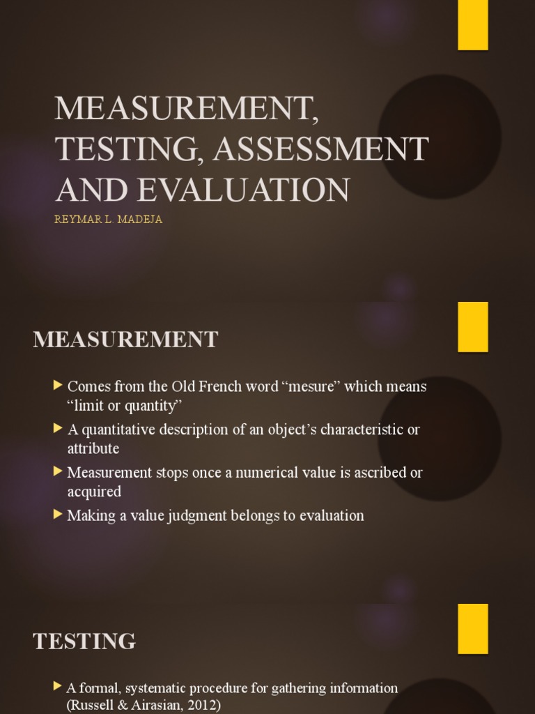 Understanding Measurement and Evaluation | PDF | Educational Assessment ...
