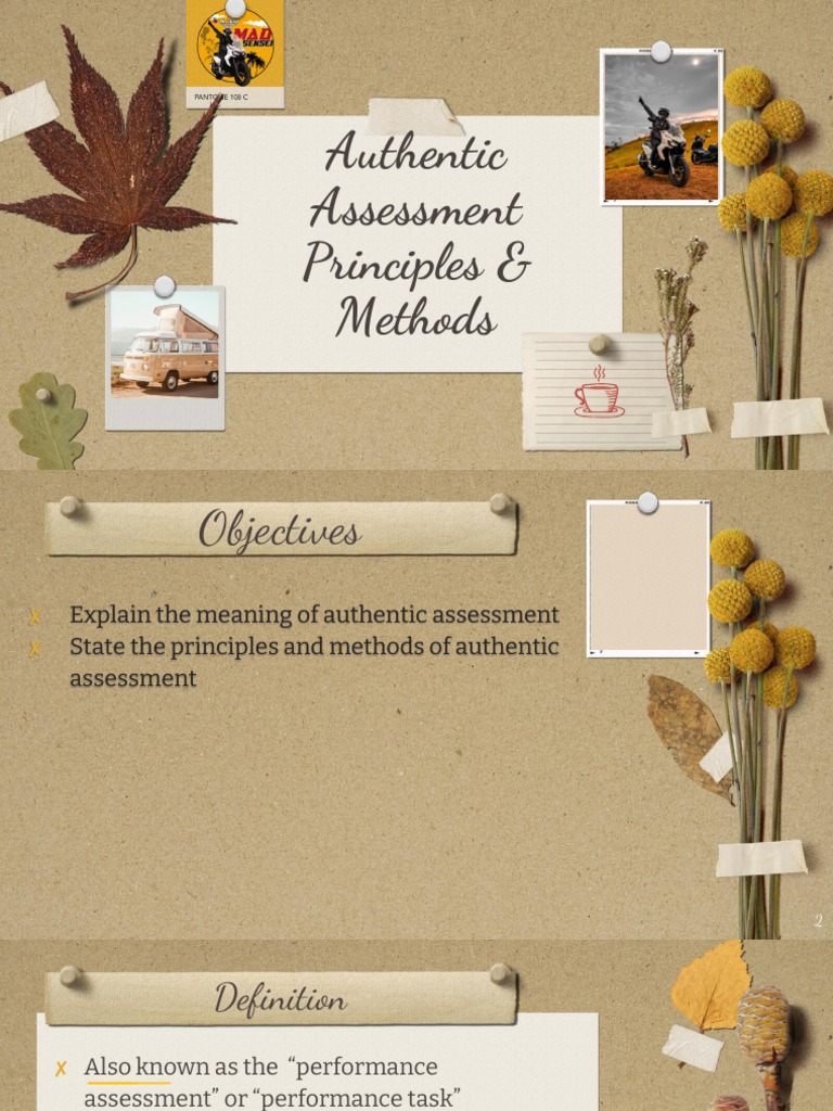 Authentic Assessment Principles and Methods | PDF | Educational ...