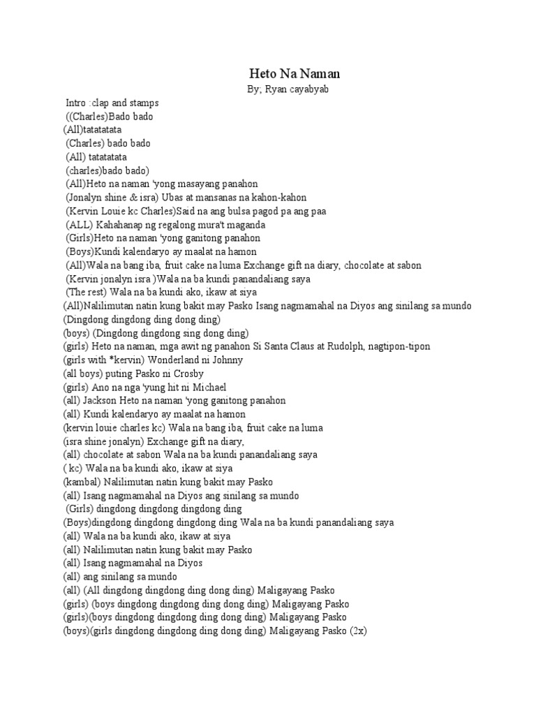 Heto Na Naman | PDF