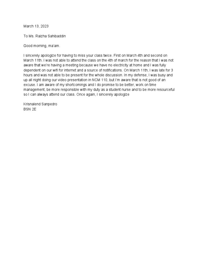 Explanatory Letter | PDF Explanatory Letter | PDF
