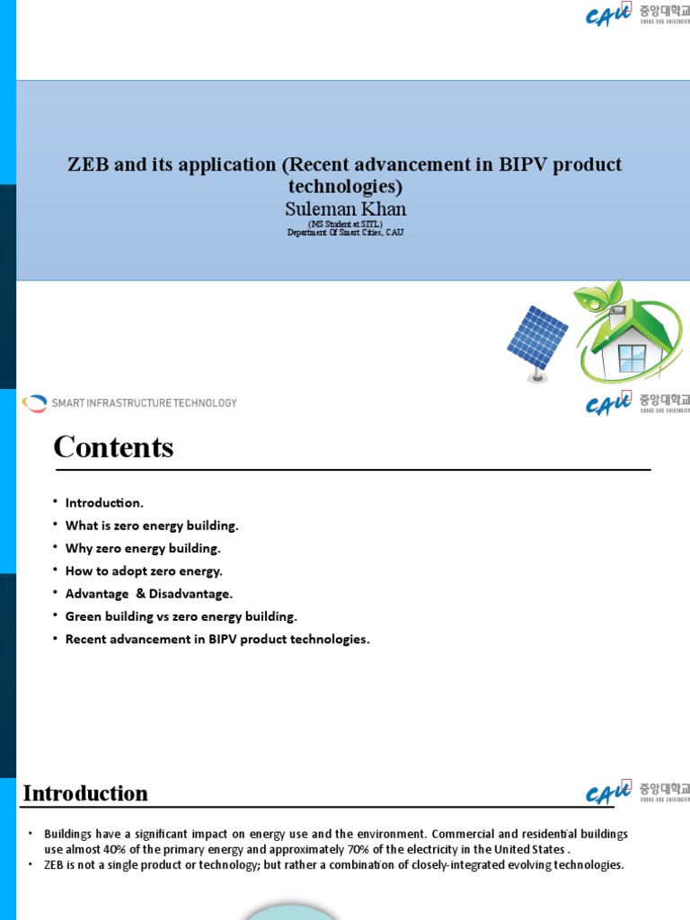 ZEB and BIPV | PDF | Photovoltaics | Solar Power