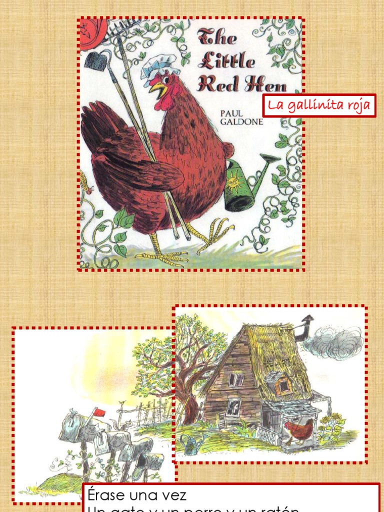 Cuento La Gallinita Roja | PDF | Cocina occidental | Cocinando