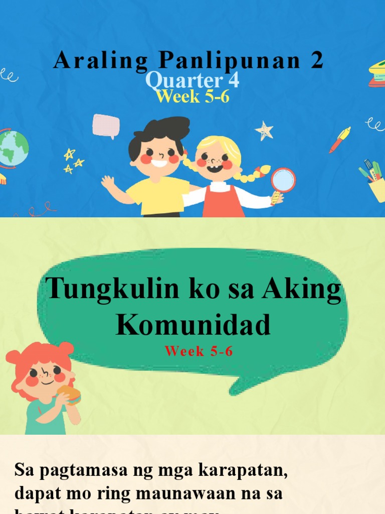 AP2 - Q3 - Week 5-6 Tungkulin Ko Sa Aking Komunidad | PDF