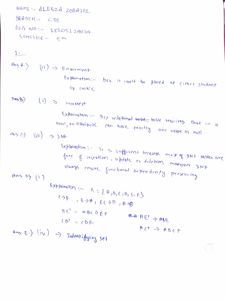 DBMS Midterm | PDF