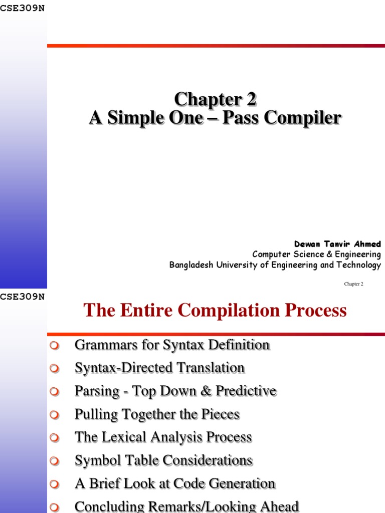 Simple One Pass Compiler | PDF | Parsing | C (Programming Language)