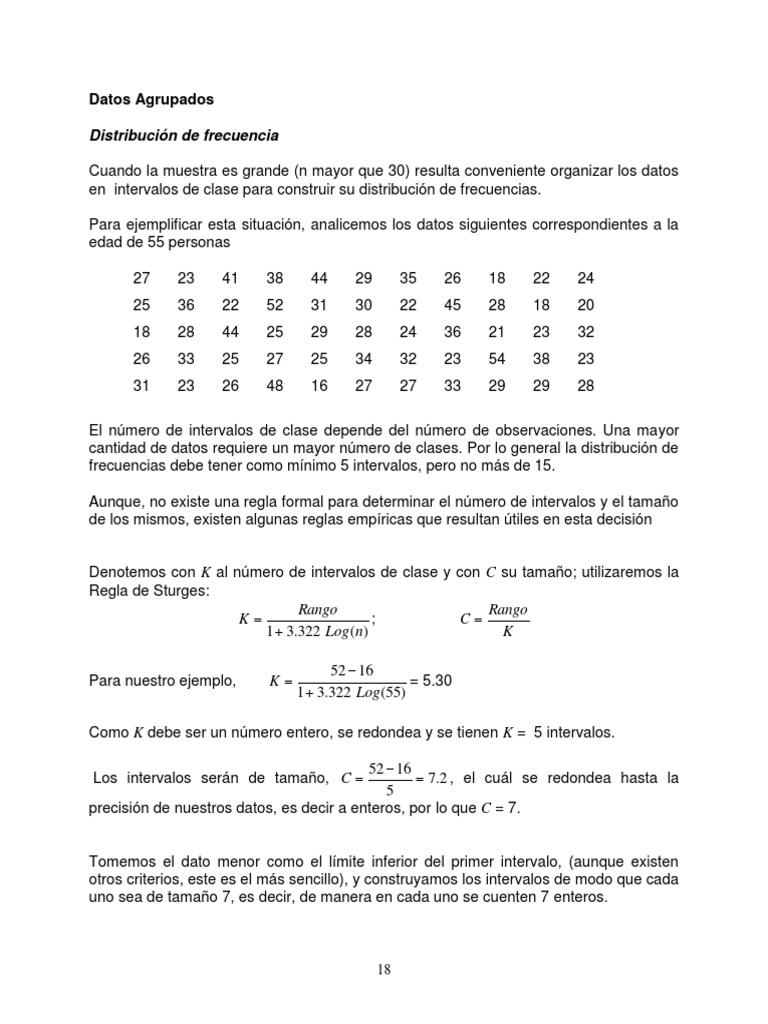 Datos Agrupados | PDF