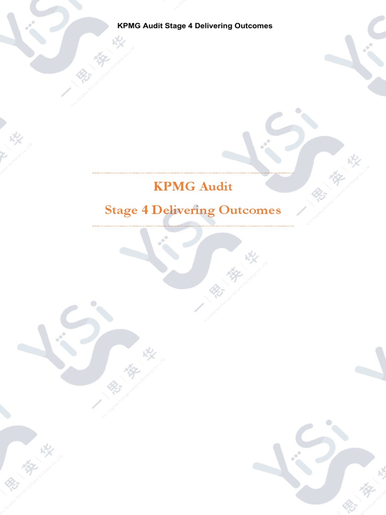 KPMG Delivering Outcomes | PDF | Audit | Video