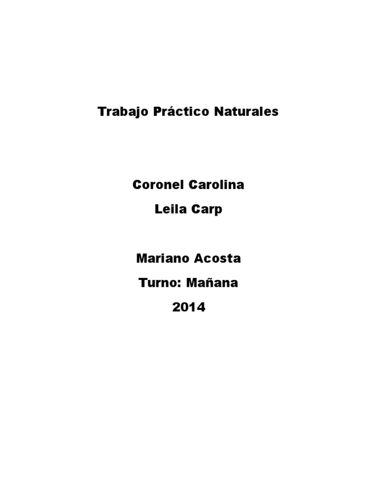 Trab Naturales | PDF