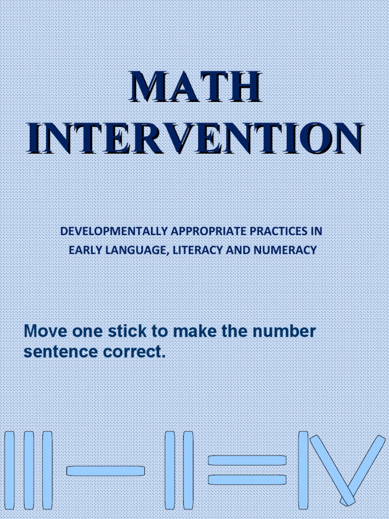 Math Interventions | PDF
