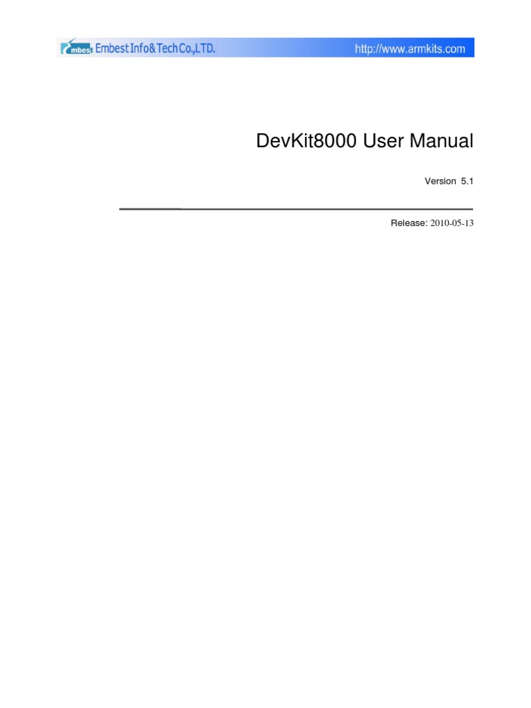 Dev Kit 8000 User Manual | Download Free PDF | Booting | Device Driver