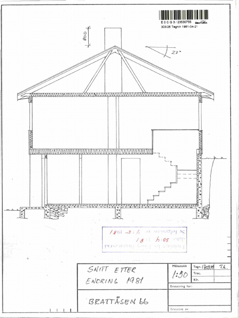 Drawings - Example of Extension and Gable Roof | PDF