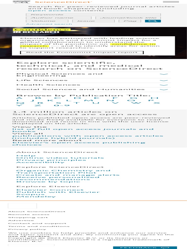 Science, Health and Medical Journals, Full Text Articles and Books | PDF