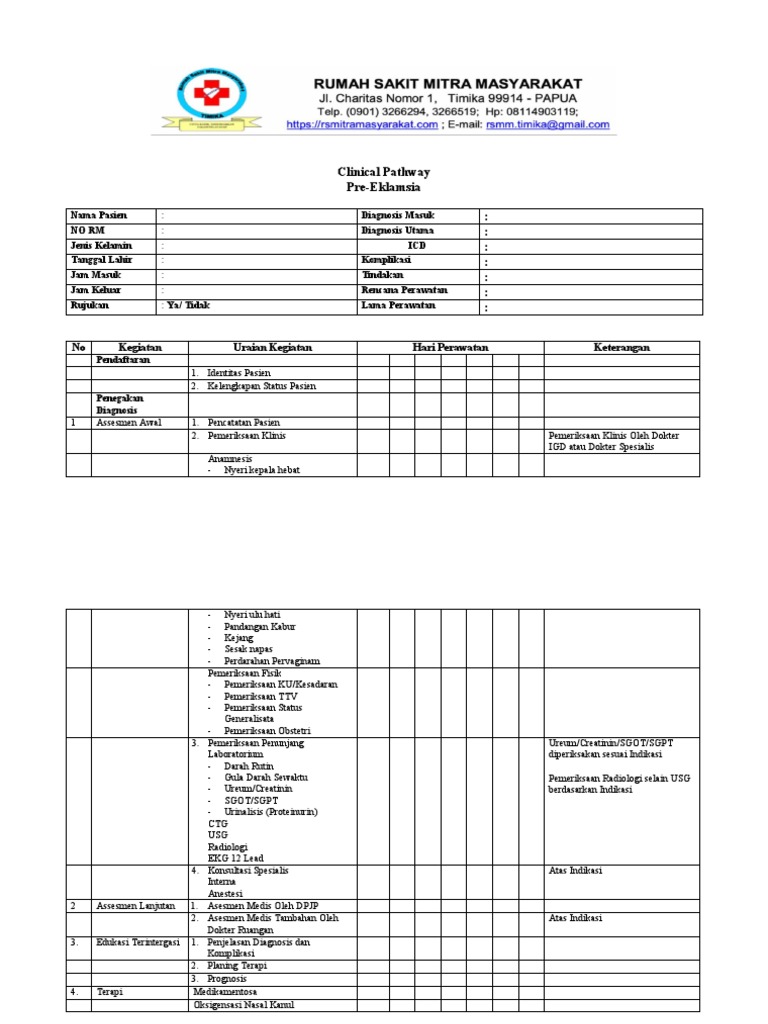 Clinical Pathway PEB | PDF
