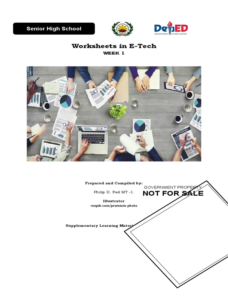 Worksheets 1 in E Tech Planning and Conceptualizing An ICT Project For ...