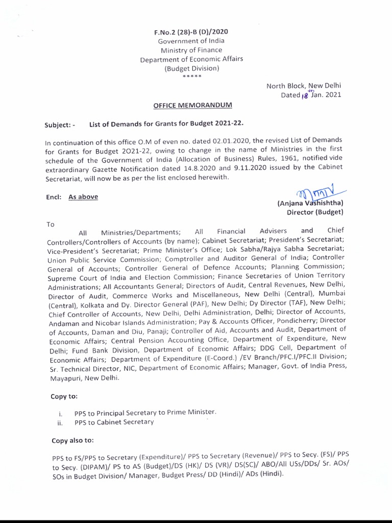 List of Demands | PDF