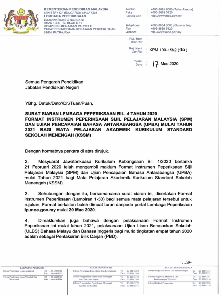 KPM.100-1/3/2 (Qo) : Kementerian Pendidikan Malaysia Lembaga ...