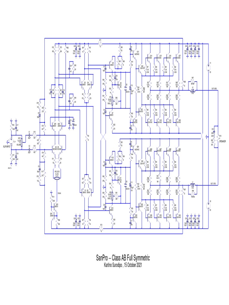 SANPro - Class AB Full Symmetric Ver.1 | PDF