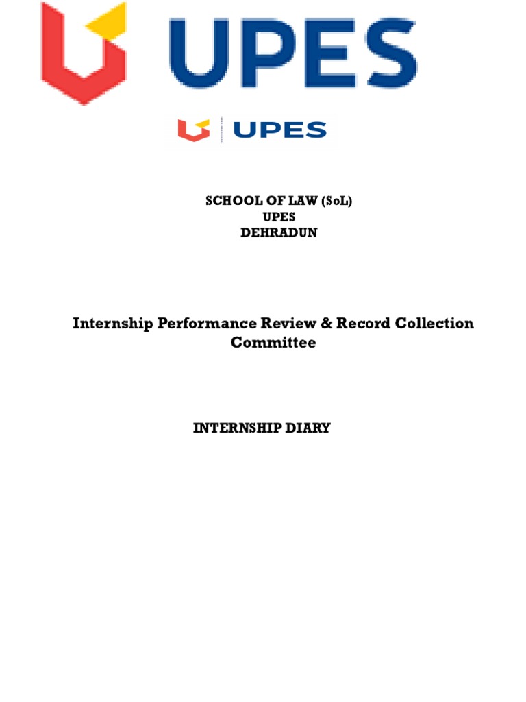 Internship Diary | PDF