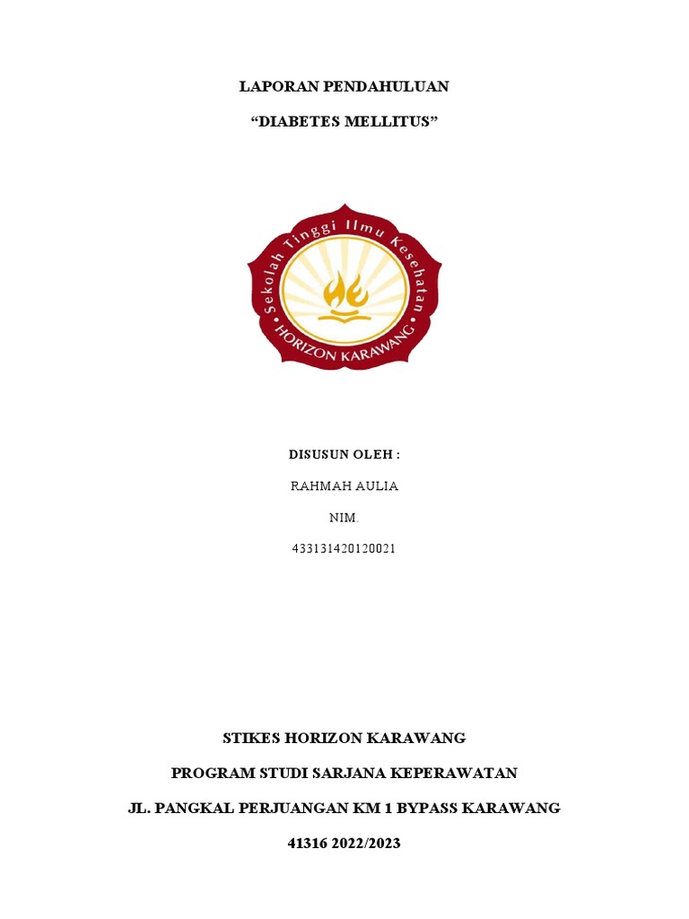 LP KMB DM - Rahmah Aulia | PDF | Kesehatan Holistik