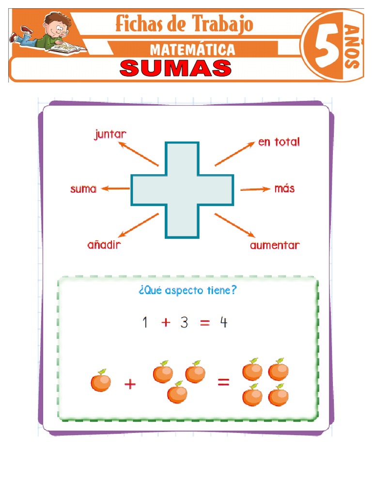 Sumas para Ninos de 5 Anos | PDF