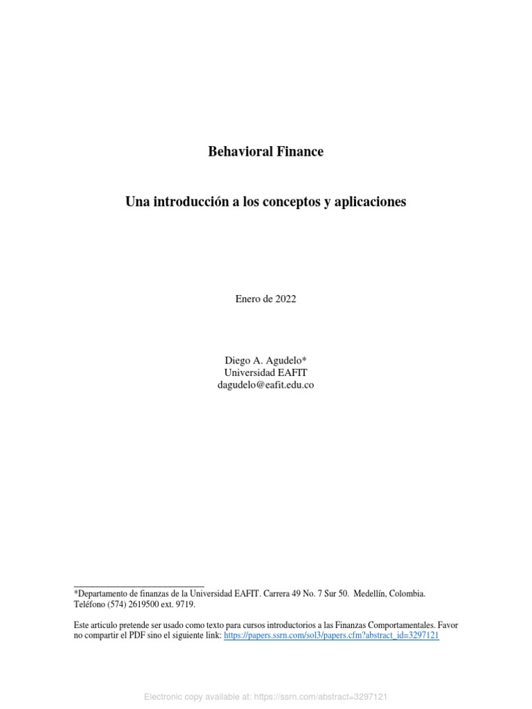Comportamiento financiero humano: Entendiendo los sesgos cognitivos y ...