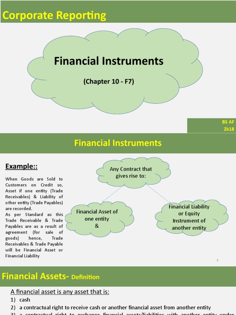 Financial Instruments IFRS9 | PDF