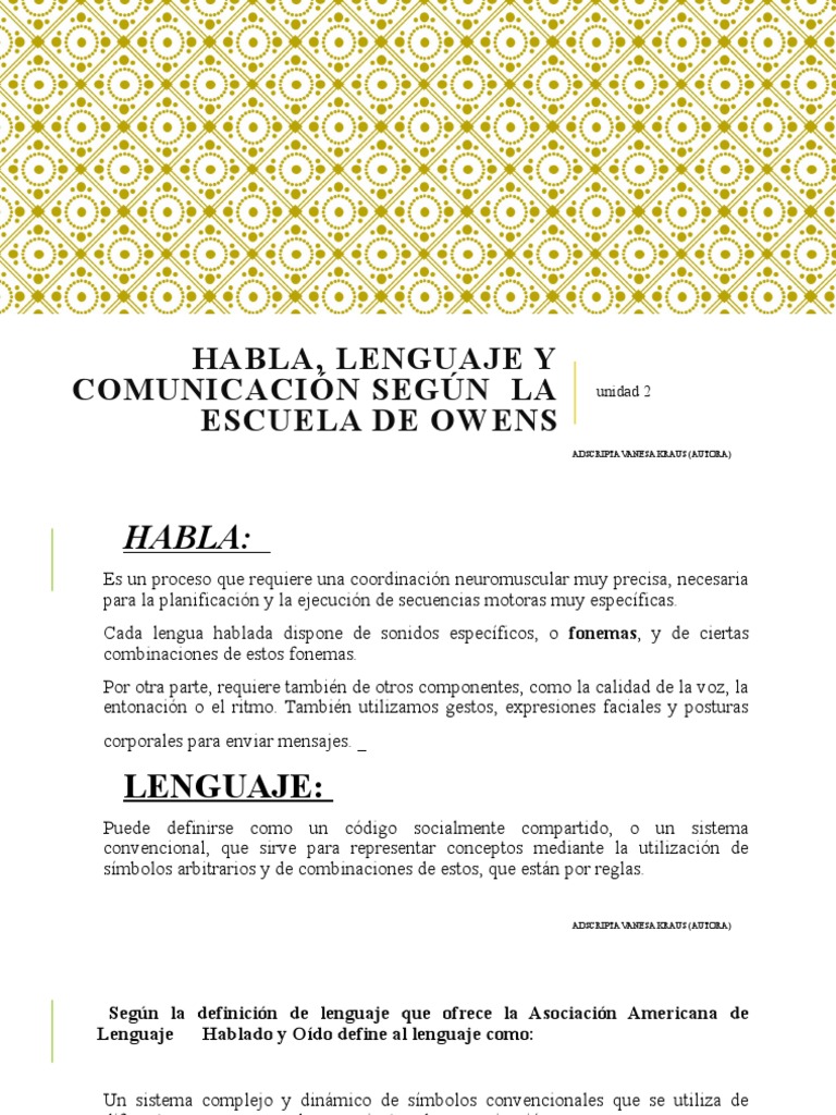 Habla, Lenguaje y Comunicación: Conceptos Clave | PDF