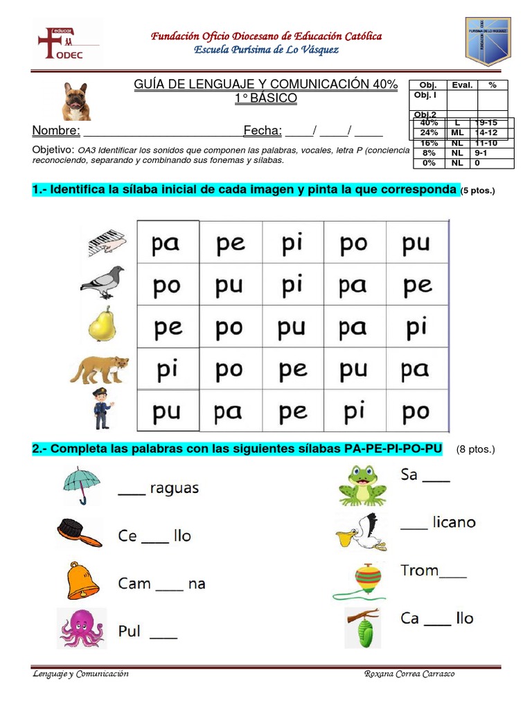 40% GUÍA LETRA P 20-04 | PDF