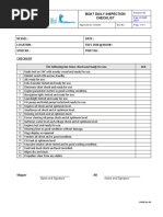 Vessel Inspection Checklist | PDF | Ships
