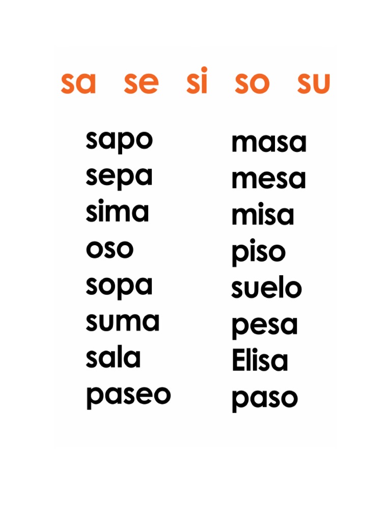 Consonante S | PDF