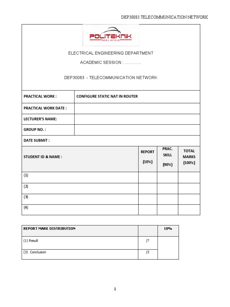 Dep30083 PW5 Nat | PDF | Ip Address | Computer Network