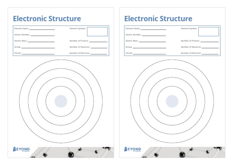 Electronic Structure Template - 2xa5 | PDF