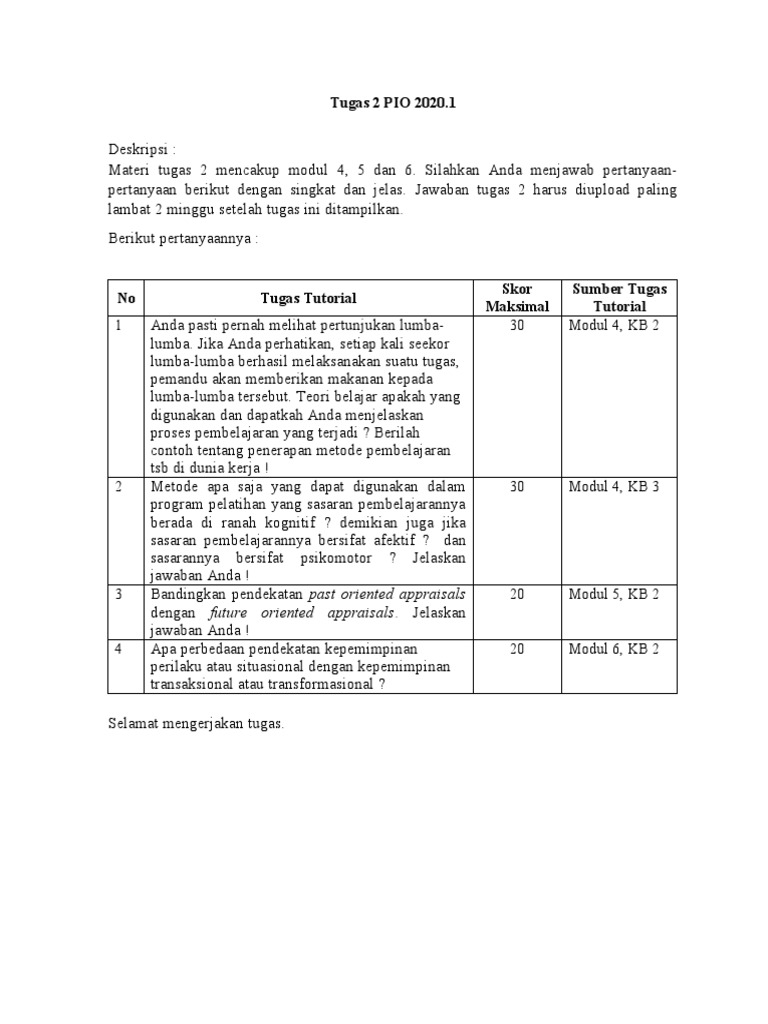 Tugas 2 PIO 2020.1 | PDF