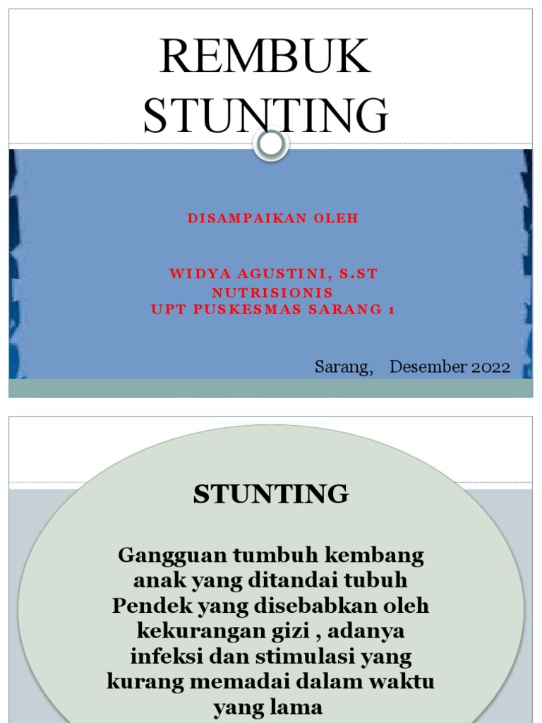 REMBUK STUNTING | PDF