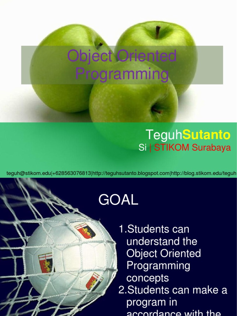 Object Oriented Programming Pdf Object Oriented Programming Method Computer Programming