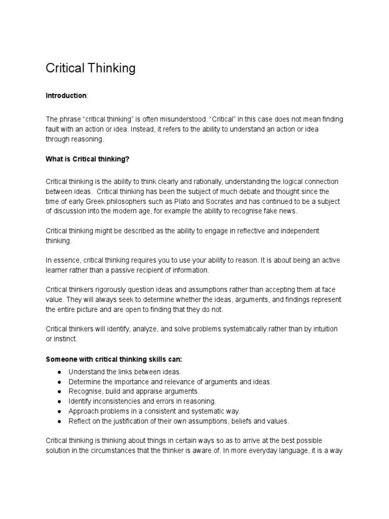 EAPP Report Info | PDF | Critical Thinking | Thought