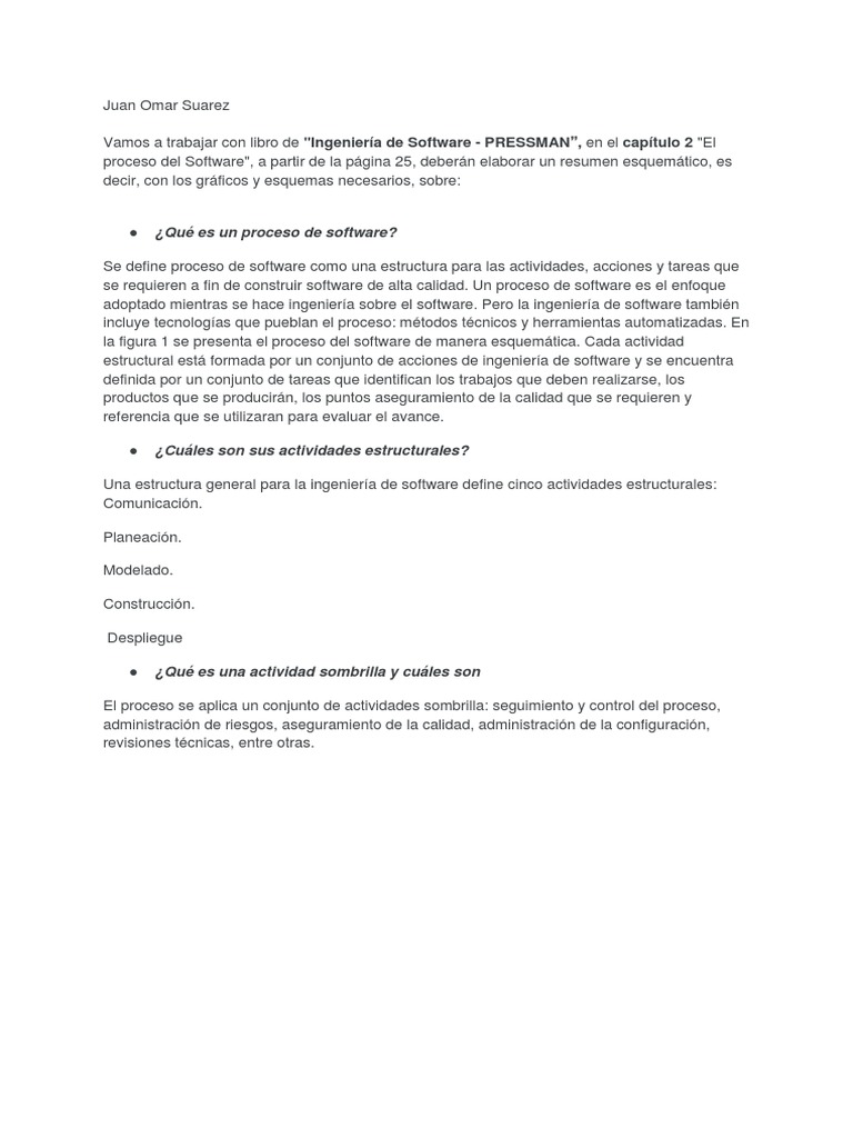 Juan Suarez - Procesos - ¿Qué Es Un Proceso | PDF