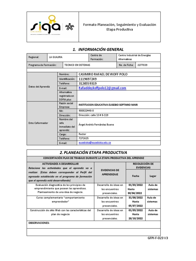 Casimiro Deykoff (Eusebio 2) | PDF